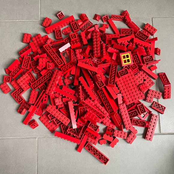Lego | Toys | Random Surprise Red Lego Pieces Over One Pound | Poshmark